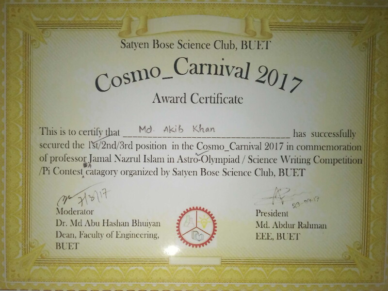 Akib Khan's Personal Website